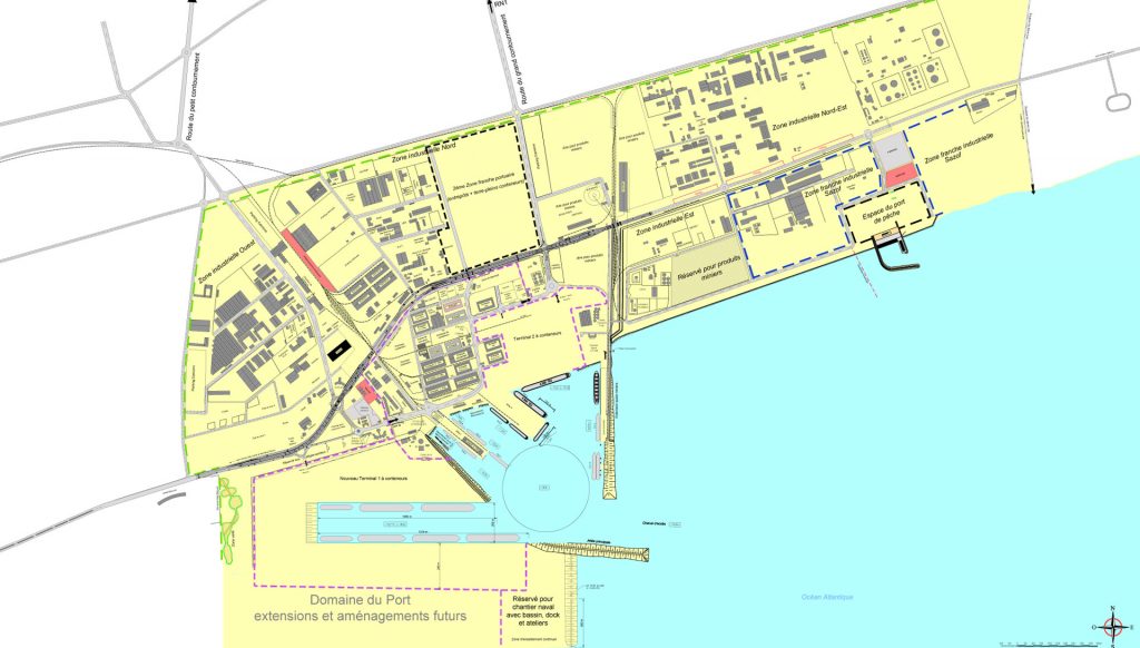 Plan général du port - Port autonome de Lomé